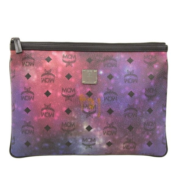 MCM | Bags | Mcm Galaxy Clutch Bag Second Purple Ladies | Poshmark